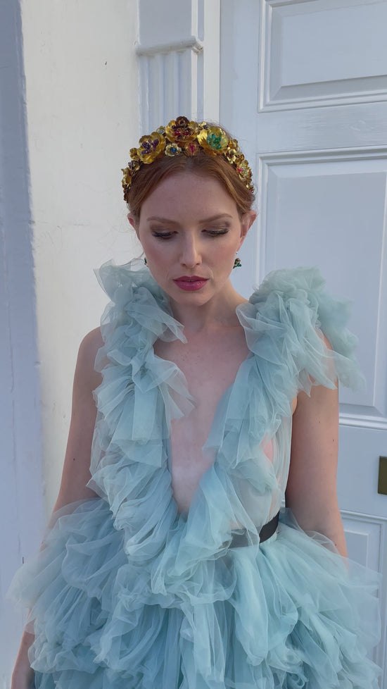 Bloom Headdress - Bridal and Occasionwear Headpiece, Swarovski Crystals ...