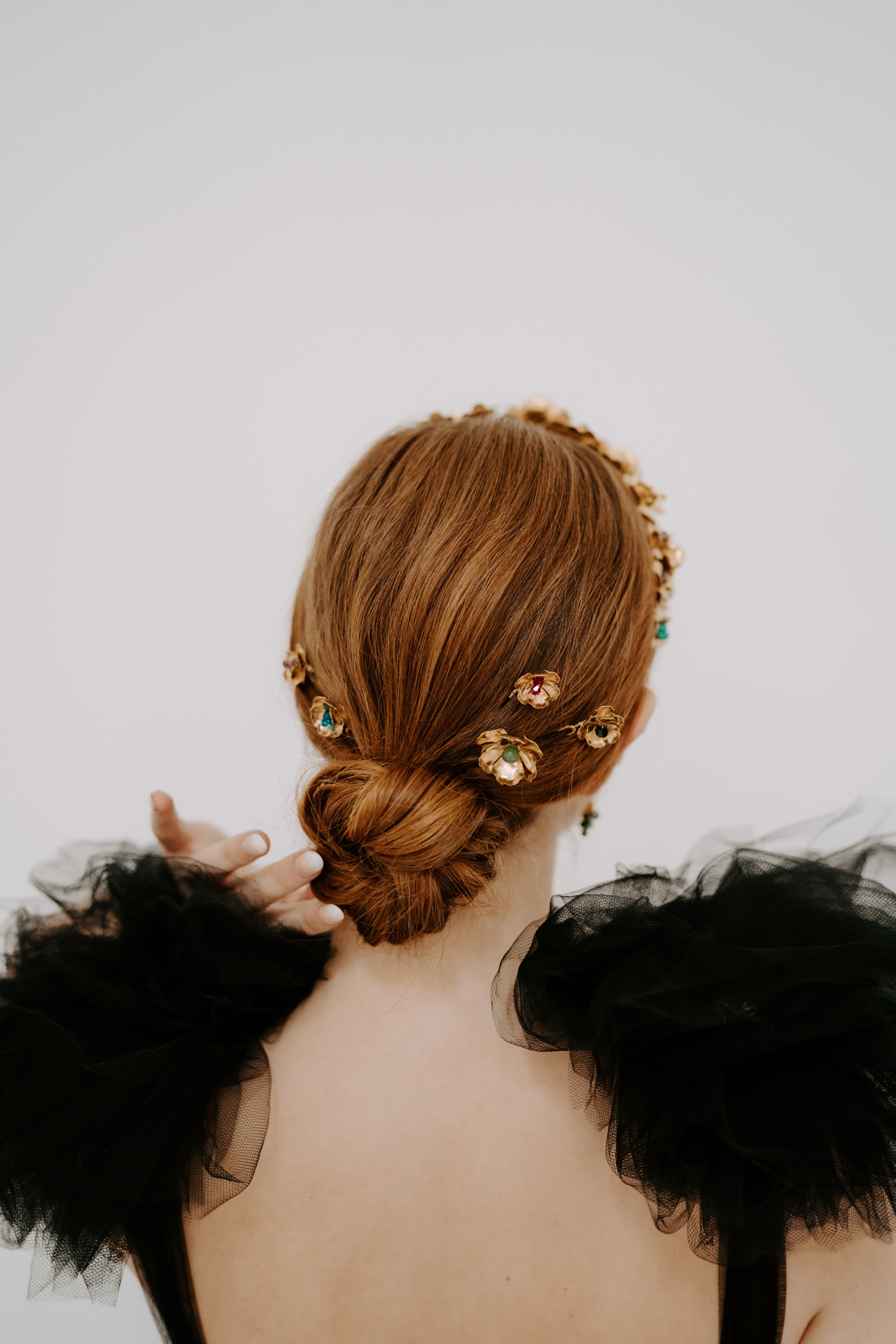 Bloom Scatter Pins - Set of 5 Floral Hairpins for Bridal and ...