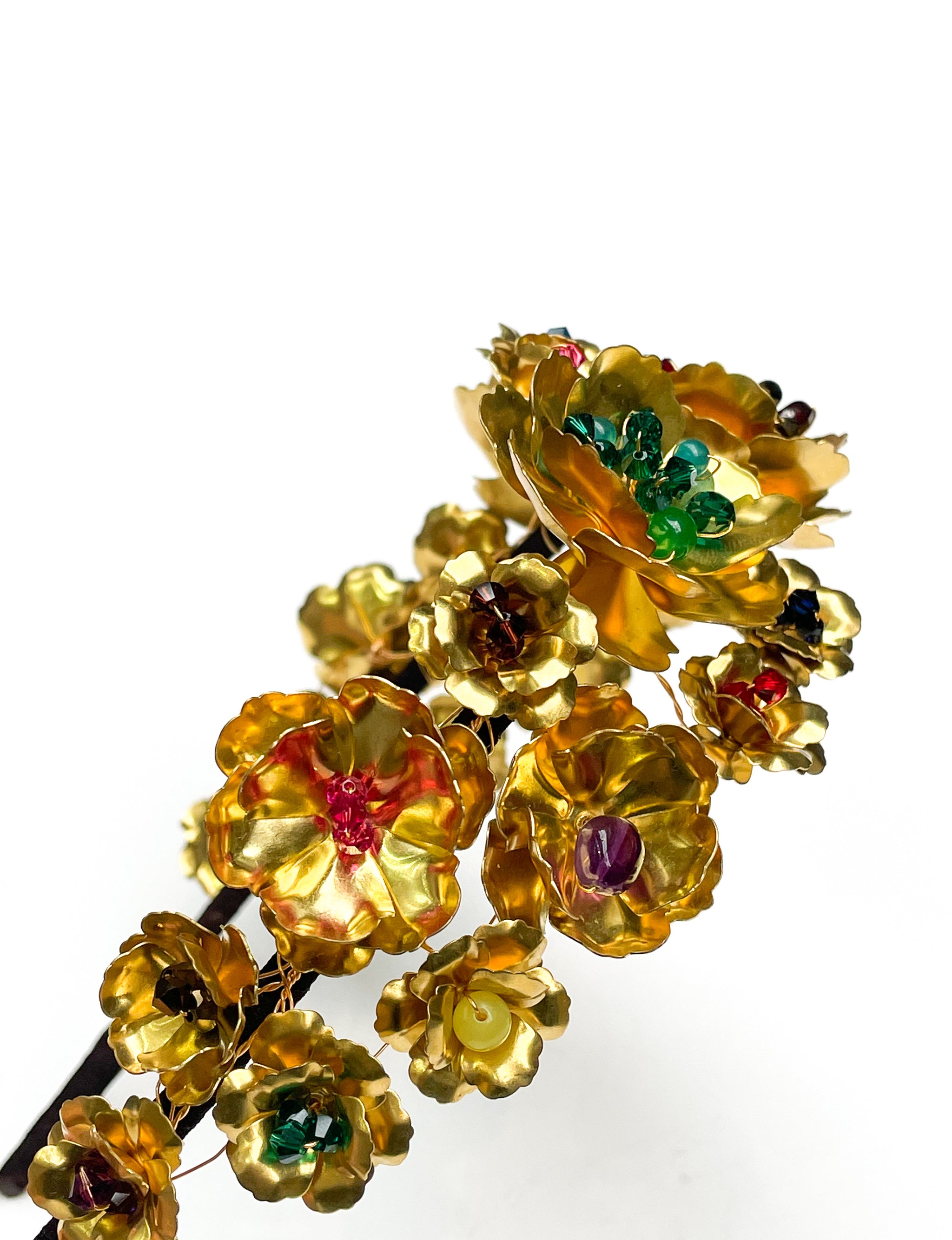 Bloom Headdress - Bridal and Occasionwear Headpiece, Swarovski Crystals ...